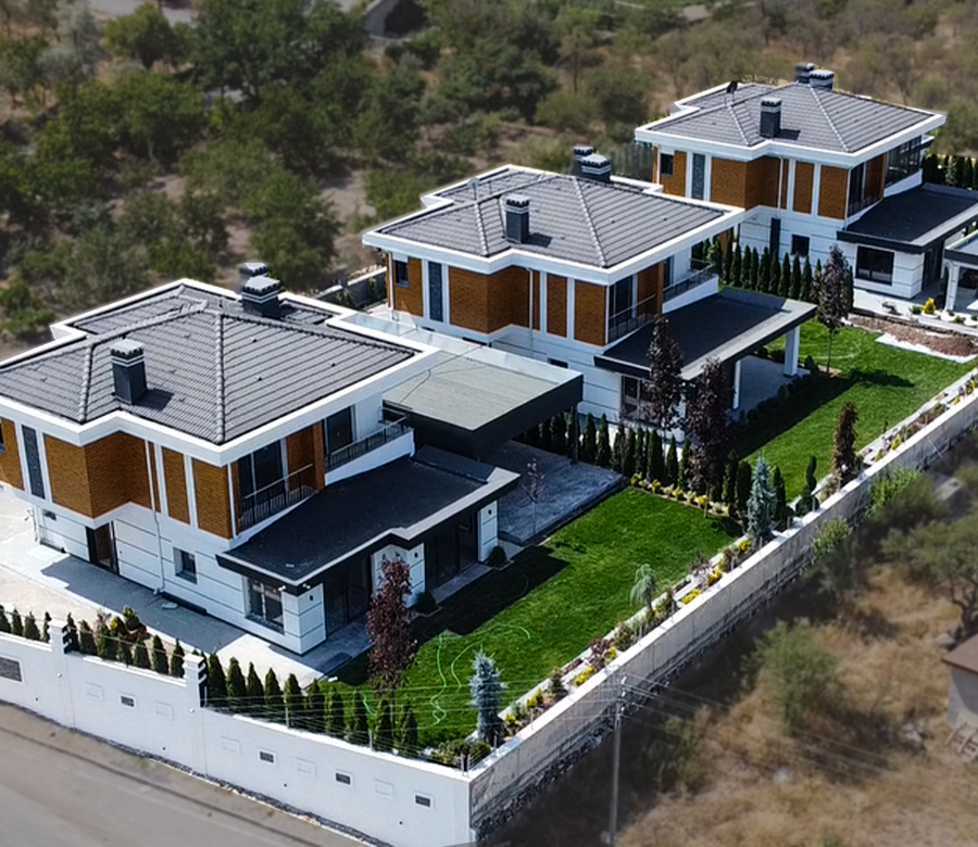 Mercan Villaları - Zade İnşaat Kayseri Villa Taahhüt Proje Uygulama